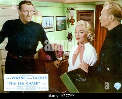 WAYNE,TURNER, THE SEA CHASE, 1955 Stock Photo - Alamy