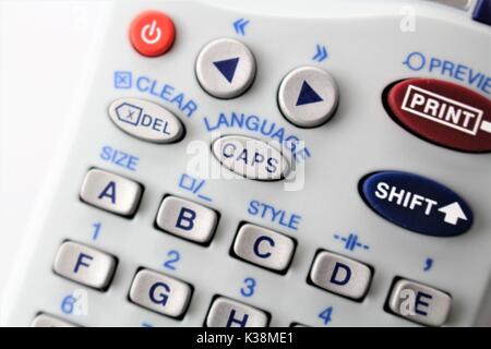 An Image of a Hand Label maker Stock Photo - Alamy