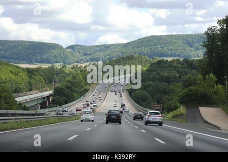 Motorway in Germany Stock Photo - Alamy