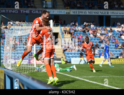 Shewsbury Town’s Alex Rodman celebrates scoring their second goal ...