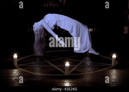 Sacrificial offering of a young female to a Pagan God/Deity Stock Photo ...