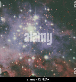 Star cluster Trumpler 14. One of the largest gatherings of hot, massive ...