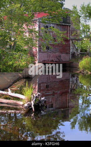 Building the Red River Dam Stock Photo - Alamy