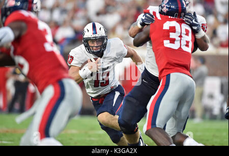 OXFORD, MS - SEPTEMBER 27: Ole Miss Rebels quarterback Trinidad ...