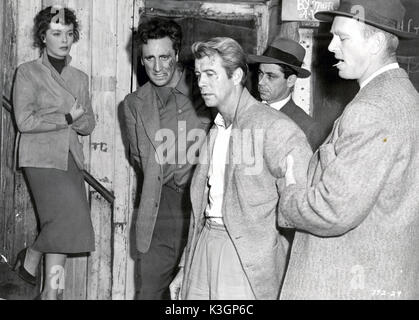 CRIME WAVE (aka THE CITY IS DARK), center l-r: Gene Nelson, Phyllis ...