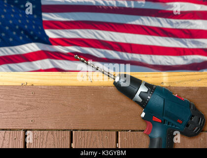 Happy Labor day banner, american patriotic background Stock Photo - Alamy