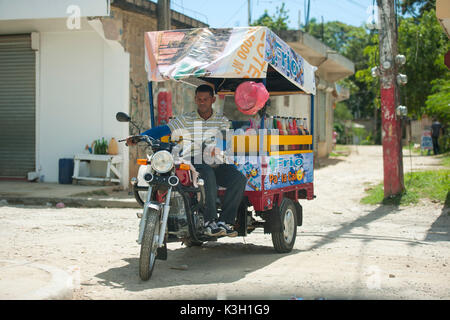 The Dominican Republic, peninsula Samana, lemonade seller at the ...