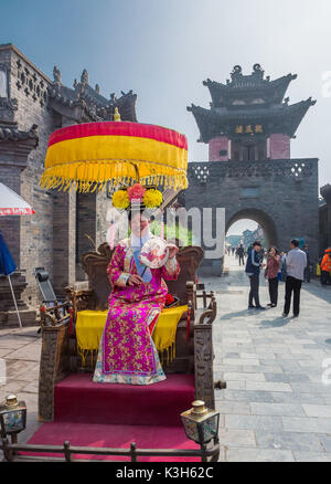 City Gate of the Ancient City of Pingyao, Shanxi Province Stock Photo ...