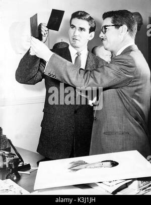 MGM make-up artist William Tuttle offers wife Donna Reed some ...
