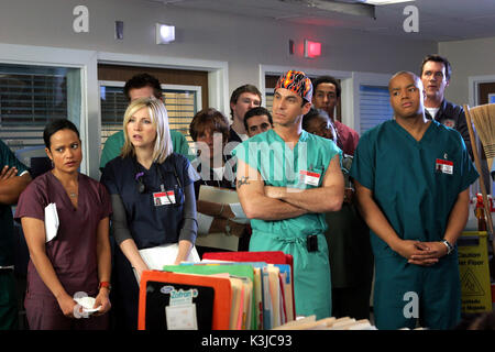 SCRUBS Series#4 ROBERT MASCHIO as Dr. Todd Quinlan, DONALD FAISON as ...