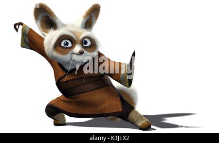 KUNG FU PANDA DUSTIN HOFFMAN voices Master Shifu, holding the legendary ...