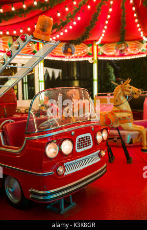 Netherlands, Rotterdam, Christmas Market and Carnival, evening ...