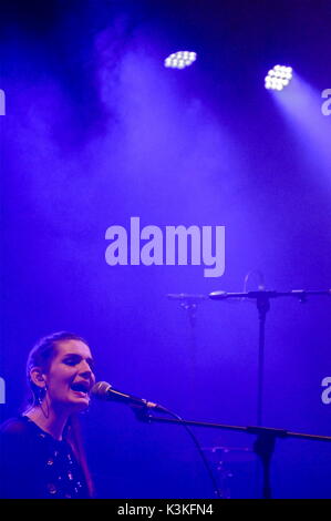 French youngest pop singer Roxanne performs at the Transbordeur ...