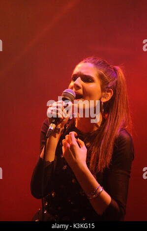 French youngest pop singer Roxanne performs at the Transbordeur ...