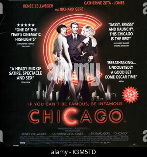 CATHERINE ZETA-JONES, RICHARD GERE, RENEE ZELLWEGER POSTER, CHICAGO ...