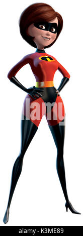 THE INCREDIBLES [US 2004] HOLLY HUNTER who voices Elastigirl, Director ...