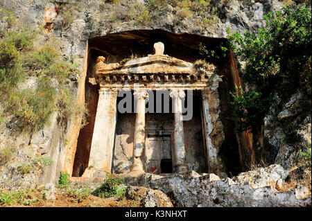 The Telmessos Rock Tombs in Fethiye,Turkey Stock Photo - Alamy