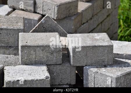 Stone cuboid in construction, concrete Stones, building materials ...