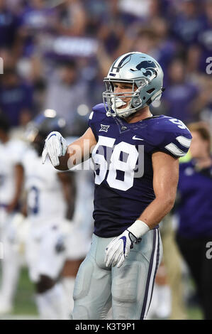Manhattan, Kansas, USA. 02nd Sep, 2017. Kansas State Wildcats offensive ...