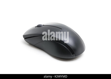 Single wireless mouse of desktop computer, front view, isolated on ...