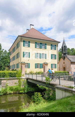 Wasserschloss castle Unterwittelsbach, Aichach, Schwaben, Swabia ...