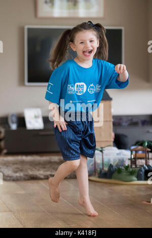 EMBARGOED TO 0001 TUESDAY SEPTEMBER 5 Evie Doherty, four, who is ...