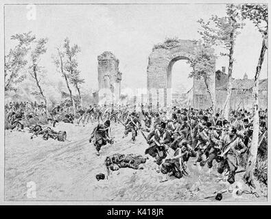 Garibaldi attacked by Italian Troops at the Battle of Aspromonte aka ...