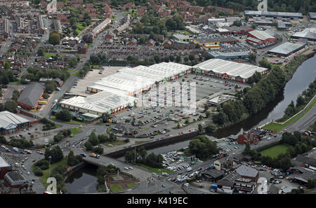 aerial view of Riverside Retail Park, Northampton Stock Photo - Alamy