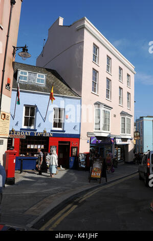 Street scene in Tenby Stock Photo - Alamy