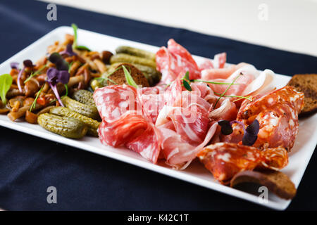 Snacks of vodka Stock Photo - Alamy