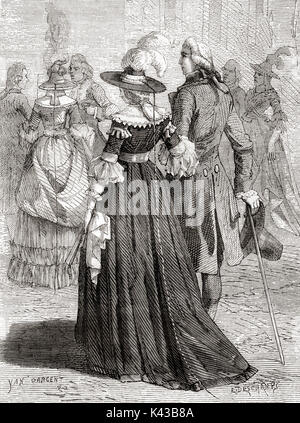 Lightning-rod hats, a Paris fashion inspired by Ben Franklin, 1778 ...