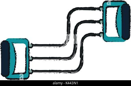 fitness stretching band vector illustration Stock Vector Image & Art ...