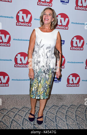 Carolyn Pickles attending the TV Choice Awards 2017 held at The ...