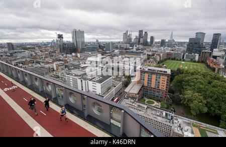 'London's highest running track' is unveiled at a new tech site at the ...