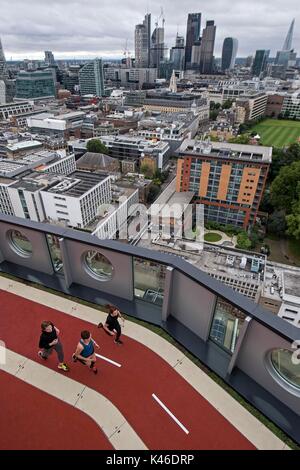 'London's highest running track' is unveiled at a new tech site at the ...