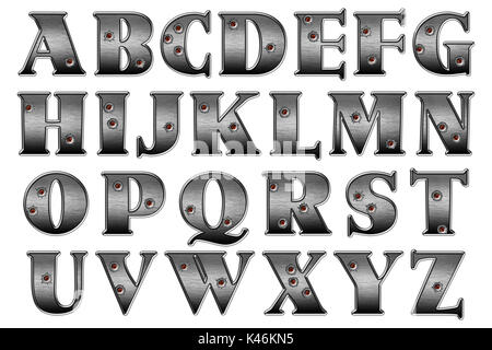 Digital Alphabet Collection Letters Typography Collection Stock Photo ...