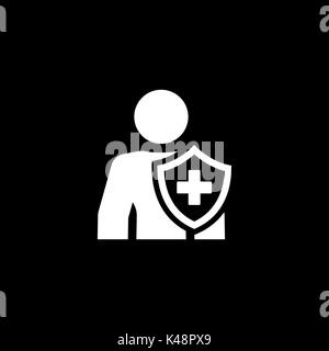 Personal Insurance Icon. Flat Design Stock Vector Image & Art - Alamy