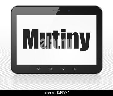 Politics concept: Mutiny on computer keyboard background Stock Photo ...