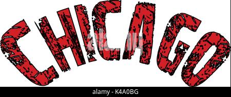 chicago text sign illustration on White background Stock Vector Image ...