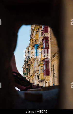 A typical view from Valetta, the capital of Malta and a UNESCO world ...