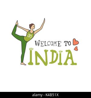 Welcome to India . Set India color vector icons and symbols , vector ...