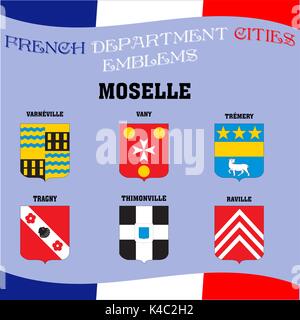 Official emblems and flags of Franch cities Stock Vector Image & Art ...