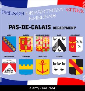 Official emblems and flags of Franch cities Stock Vector Image & Art ...