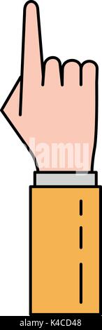 hand lifting index finger icon image Stock Vector Image & Art - Alamy