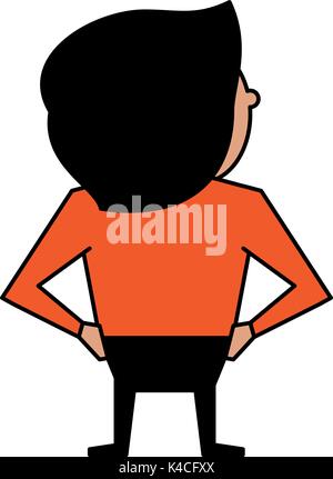man cartoon backside icon image Stock Vector Image & Art - Alamy