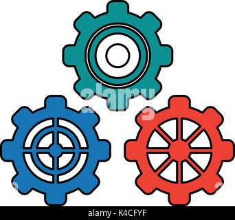 three gears icon image Stock Vector Image & Art - Alamy