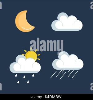 set of weather status icons Stock Vector Image & Art - Alamy