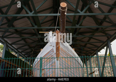 Nobby helen 11 wooden boat under restoration in conwy harbour north ...