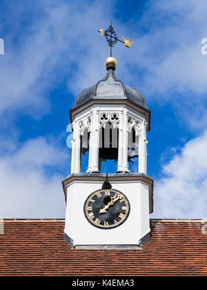 Clock Tower Queens College Cambridge University Stock Photo - Alamy