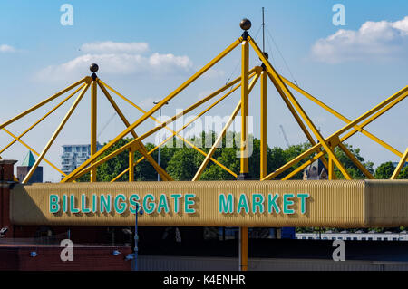 Sign at Billingsgate Fish Market, London Stock Photo - Alamy